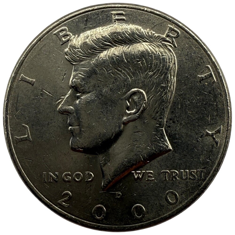 США 50 центов (1/2 доллара) 2000 г. (Полдоллара Кеннеди) (D)