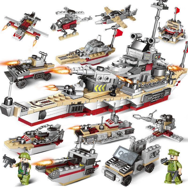 Bismarck модель корабля конструктор с пластмассовыми блоками для детей, подарок