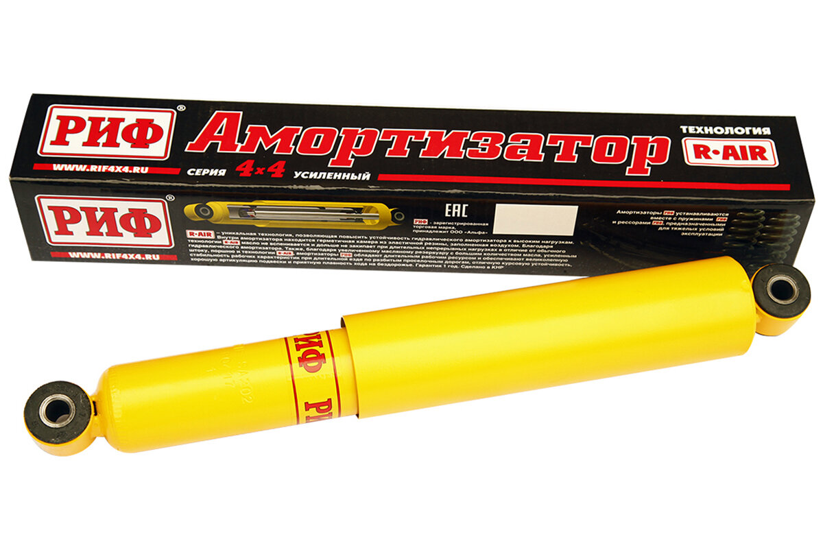 Амортизатор усиленный РИФ задний Нива 21214 лифт 50 мм арт. SA258