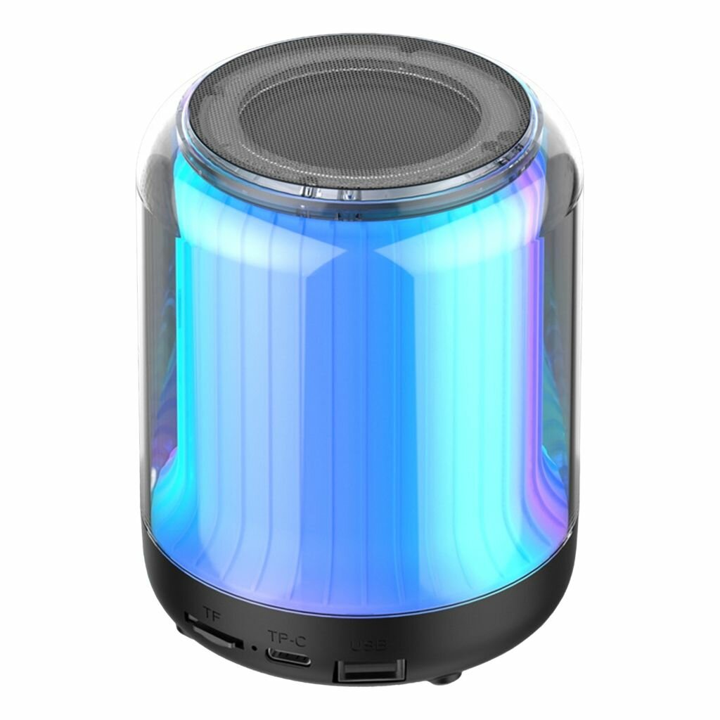 (1 комплект) Динамик Bluetooth с водяными бликами-черный