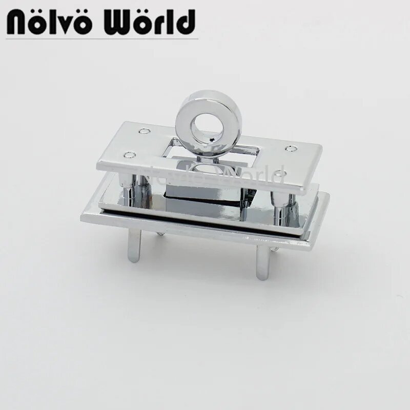 5-30-50 комплектов, 40*18 мм, Хромированный Цвет, новый поворотный замок с люверсами для цепей, кошельков, набор замков для подвешивания 5 set