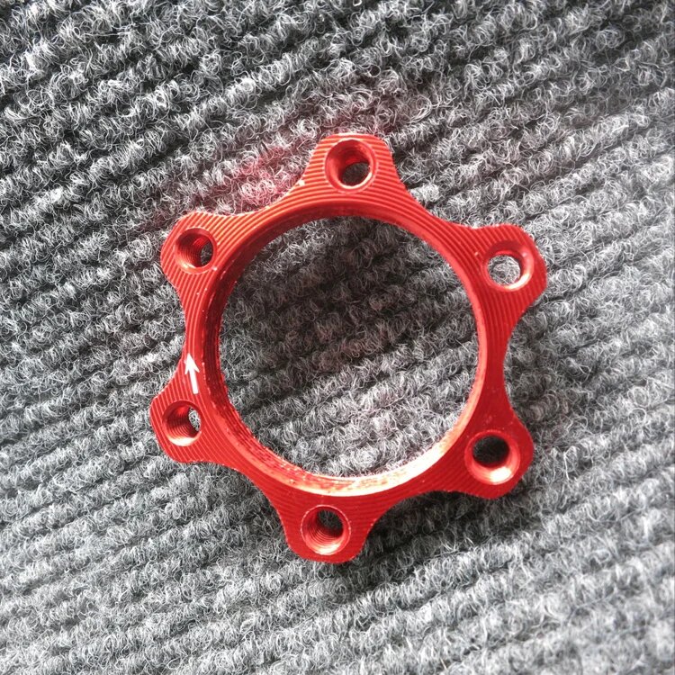 Vnlio фланцевый тормозной диск адаптер A-60 серебристый 44mm red