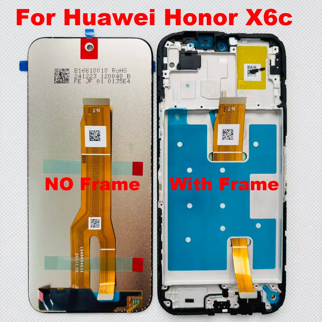 6,61 'оригинальный ЖК-дисплей для Huawei Honor X6c NIC-LX1, NIC-LX2, NIC-LX3, дигитайзер сенсорного экрана, замена сенсорного экрана с рамкой lcd with frame