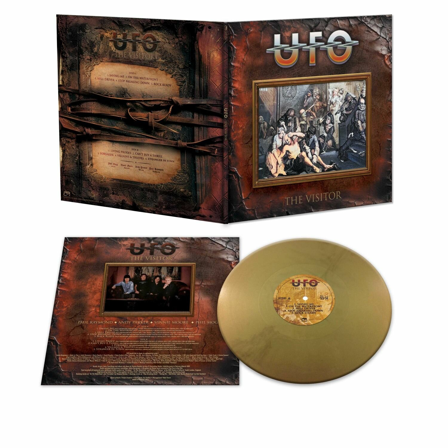 Виниловая пластинка UFO - The Visitor, Vinyl, LP, Album, Limited Edition, Reissue, Gold