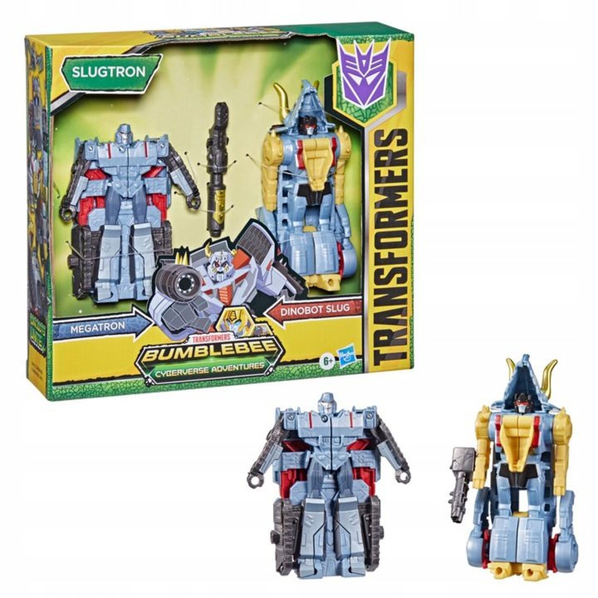 Фигурка Hasbro Transformers Megatron i Dinobot Slug - Трансформер Кибервселенная Слагтрон - Хасбро F2734