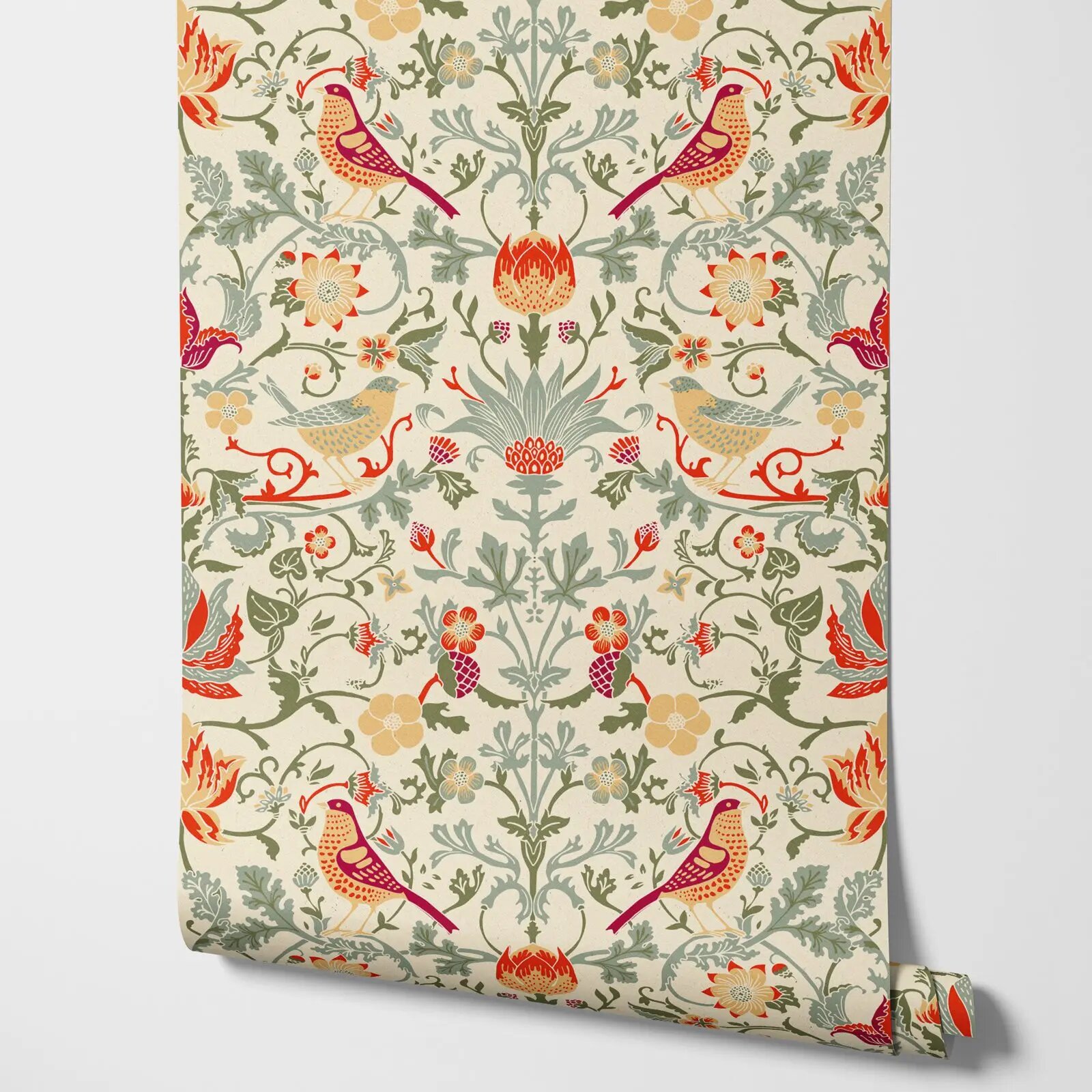 Обои с зачарованным лесом, съемные обои, самоклеящиеся обои в рулоне, клейкие обои, настенная роспись, временные обои, Tradition Un-paste, 45cm x 300cm