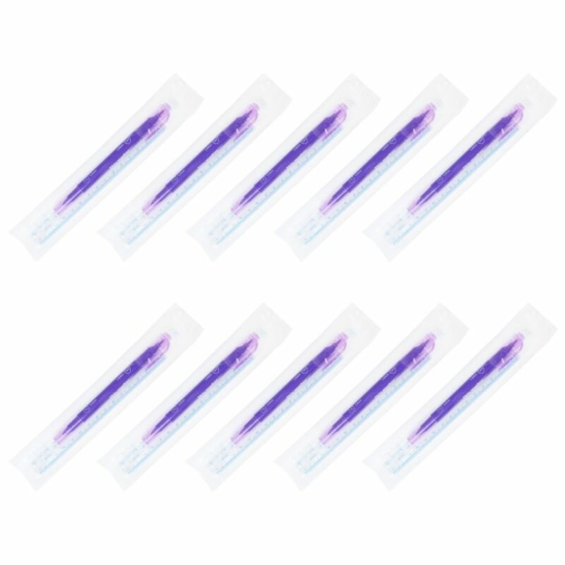 10 шт. Маркер для микроблейдинга с линейкой