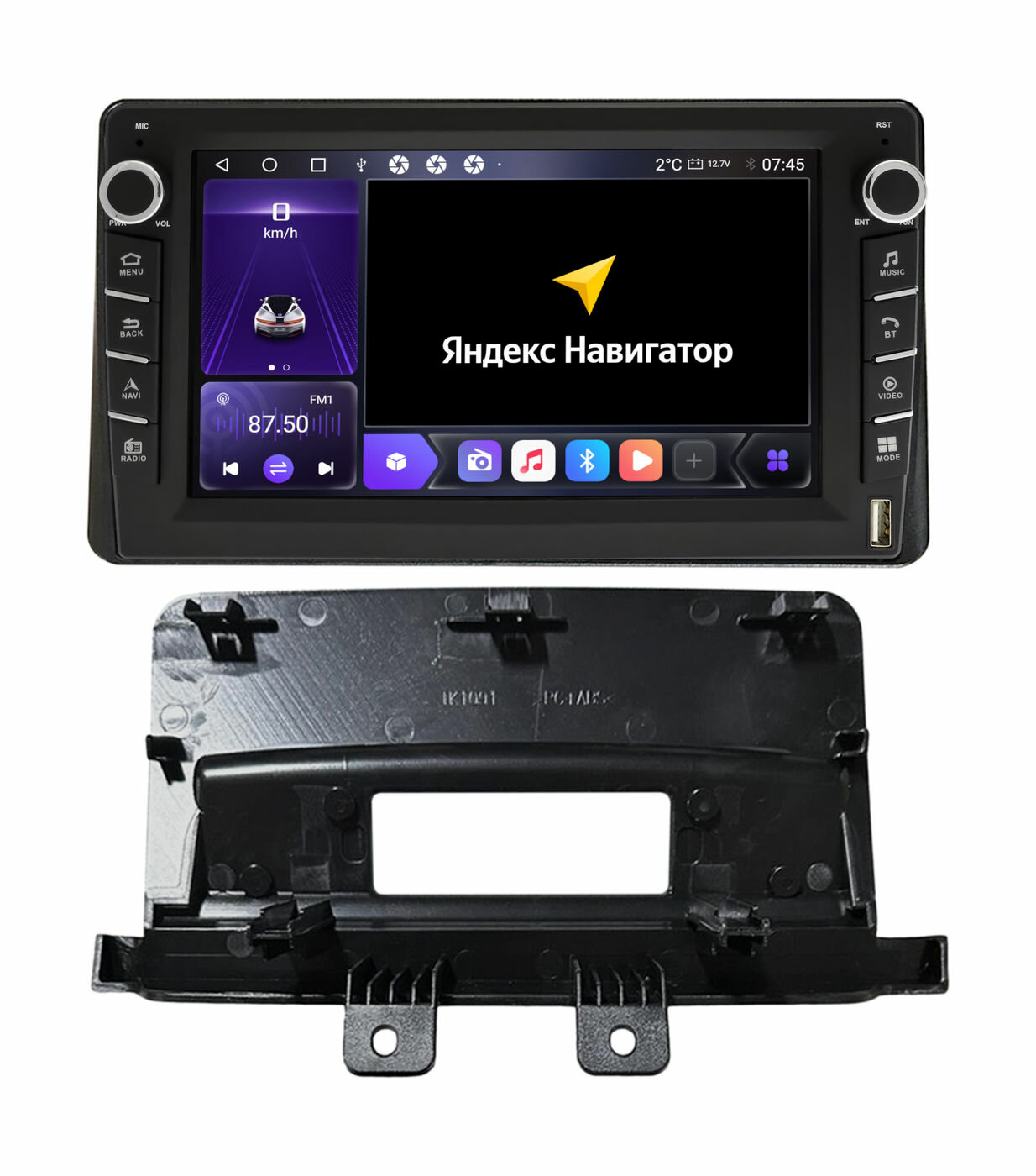 Магнитола Mazda CX-3 2014+ левый руль / 8 дюймов, 4/64GB, 8 ядер, DSP, 4G, Android 10 / Wide Media