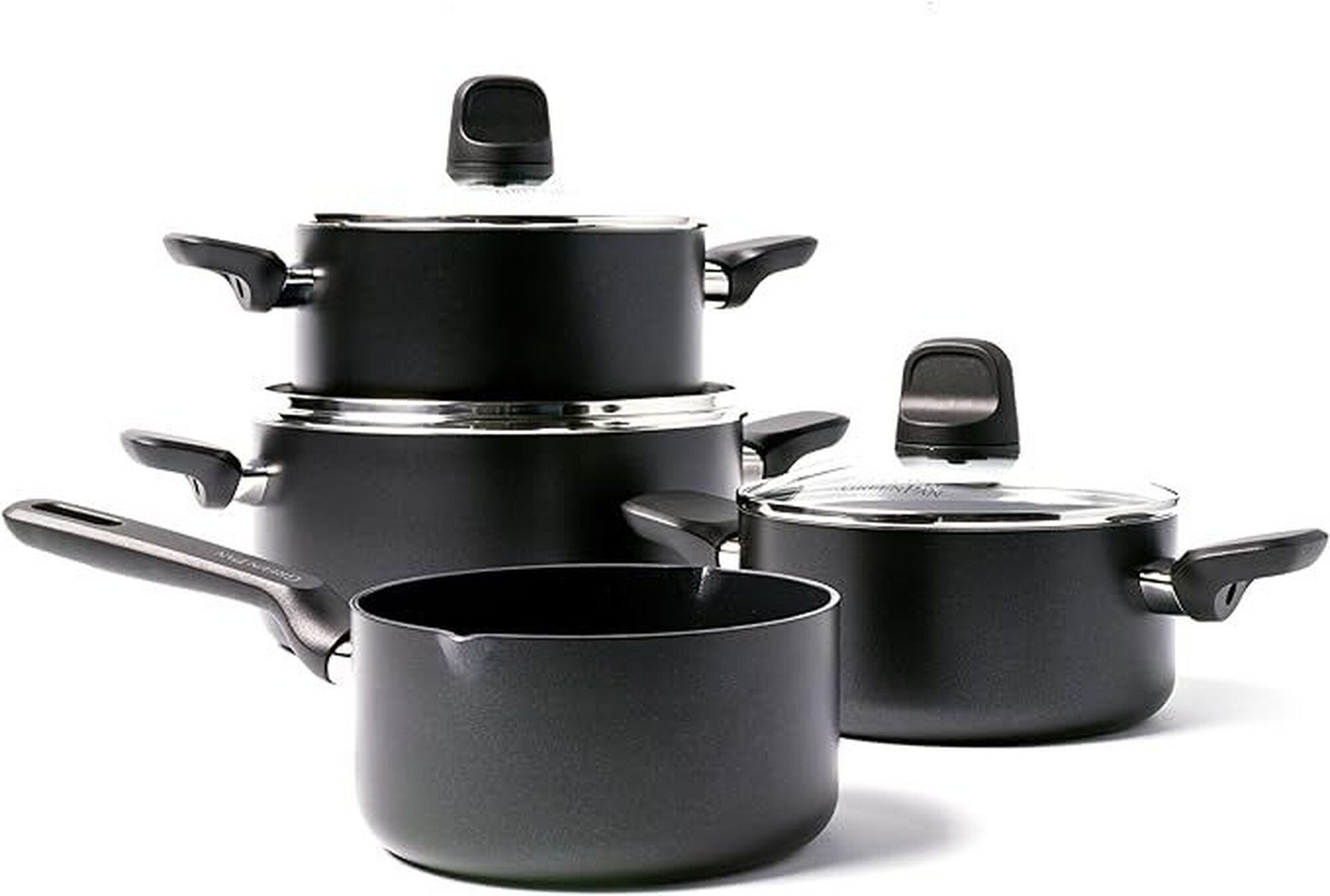 Набор посуды GreenPan Rio CC001666-001, алюминий, антипригарное покрытие Thermolon, 7 предметов