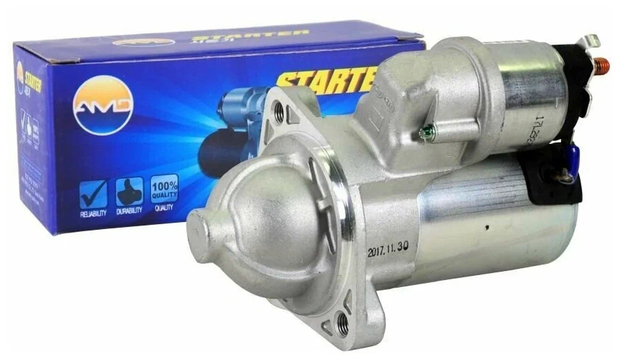 Стартер AMD AMDEL684, 36100-03853, для Hyundai Solaris II, KIA Rio IV