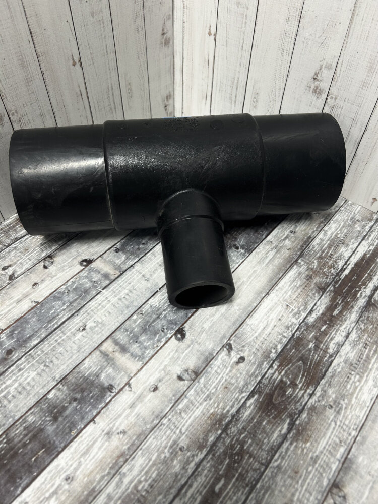 Тройник электросварной переходной 110*63*110 мм литой для ПНД труб