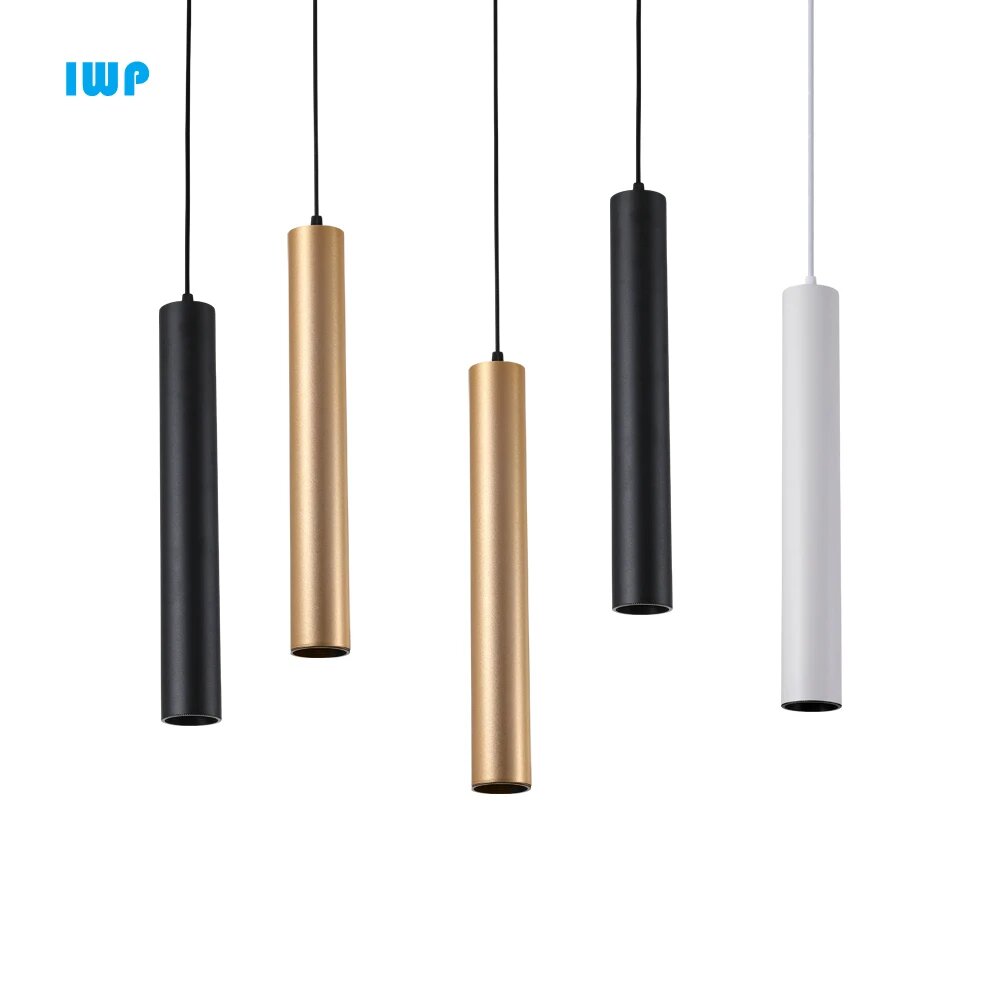 Потолочный светильник IWP LED, GU10, чёрный, черный, 4000K neutral light, H500mm, 12W Dimmable