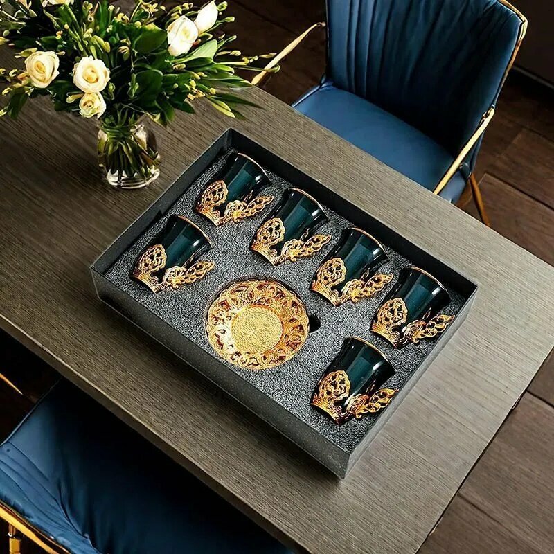 Стакан армуды для чая 250 мл 12 шт черный