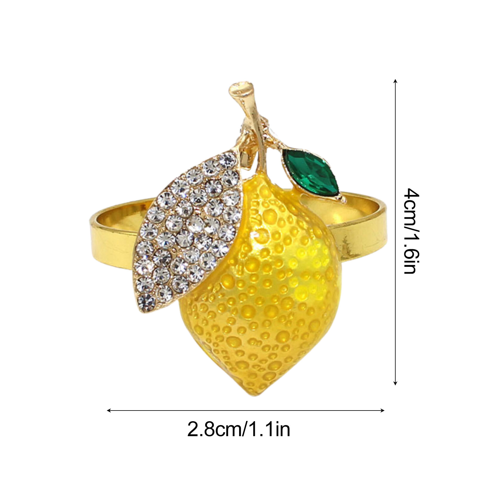 6 шт. кольца для салфеток с клубникой и лимоном, кольца для салфеток из сплава, кольца для салфеток