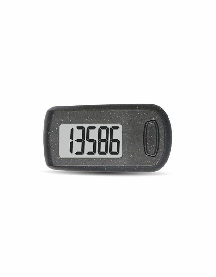 Цифровой 3D шагомер IVOLE AU-318 (Сияющий темно-серый)