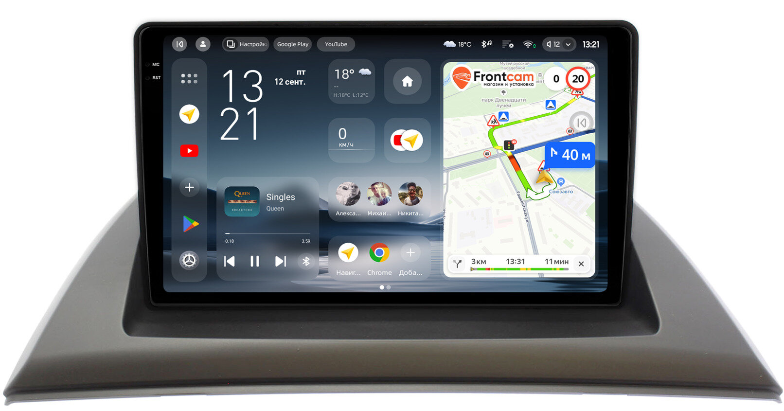 Штатная магнитола Teyes CC4 Pro 2K 8/128 9.5" RM-9-705 BMW X3 (E83), Z4 (E85, E86) 2002-2010, 1 (E81, E82) Android 13 (4G-SIM, DSP, QLed, AI)