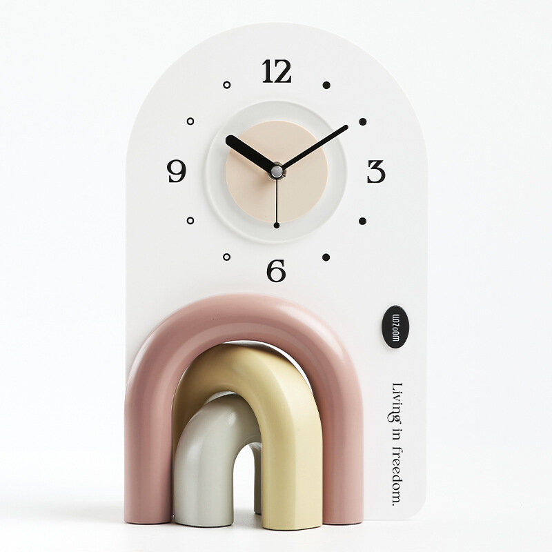 Настенные часы, простые часы для гостиной, поворотные часы 18*31CM