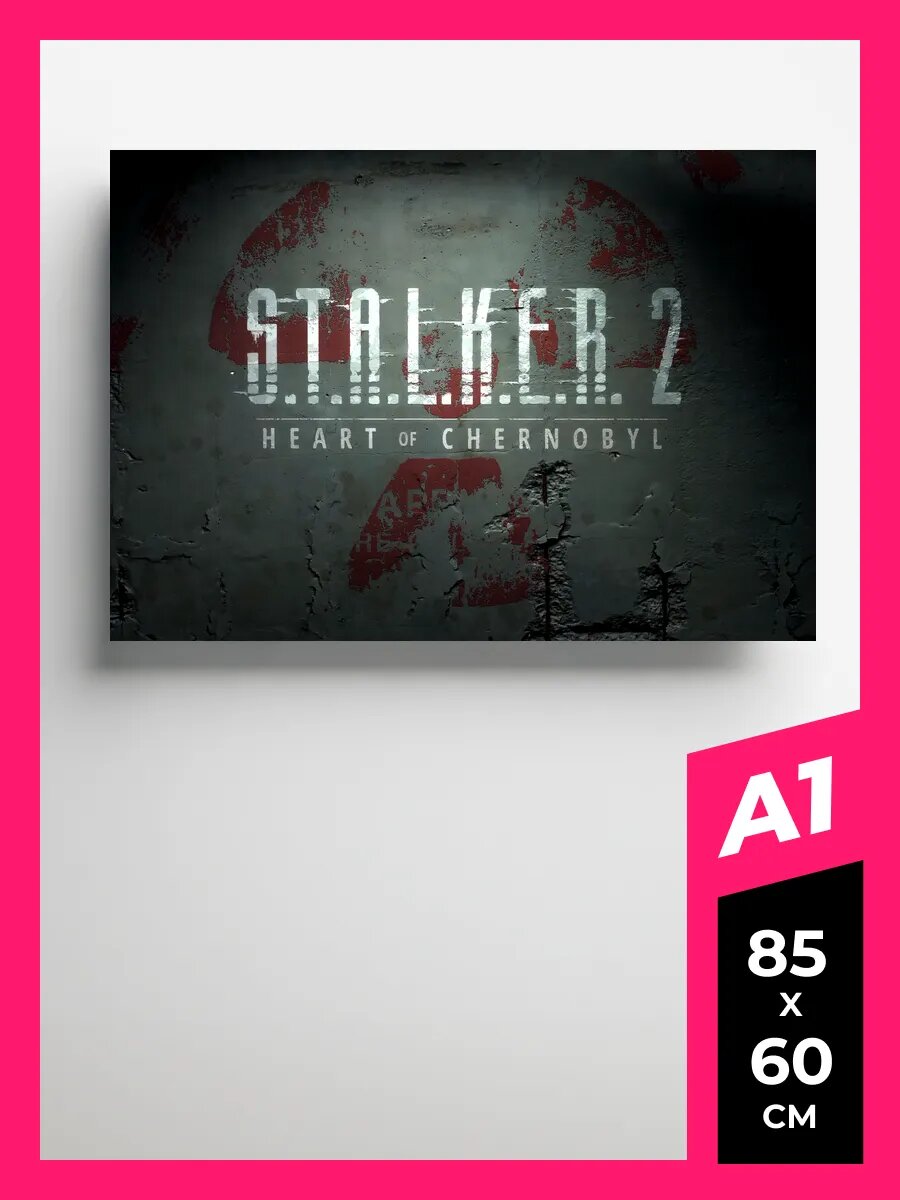 Постер Stalker плакат Сталкер 16 A1, матовая фотобумага премиум качества