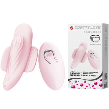 Baile Pretty Love Fairy Boat, Розовый Клиторальный стимулятор с беспроводным управлением