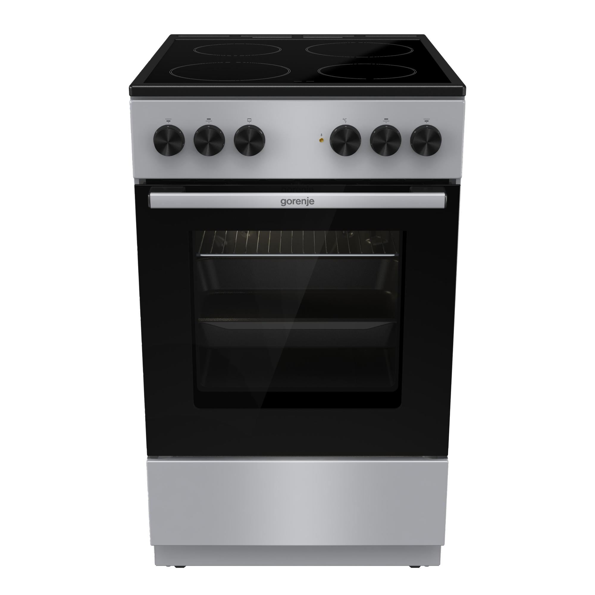 Электрическая плита Gorenje GEC5A20SG, 74 л, очистка паром, программа пицца, серебристая