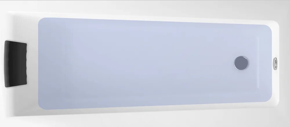 Акриловая ванна Lavinia Boho Rock 160x75, с каркасом, с экраном, пристенная, встраиваемая, белая, глянцевая, прямоугольная, с подголовником