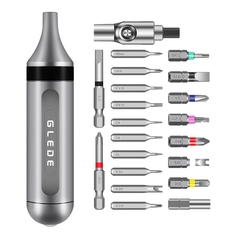 GLEDE22 в 1 магнитная партийная головка в форме отвертки алюминиевый сплав бытовой ремонт храповой отвертки набор