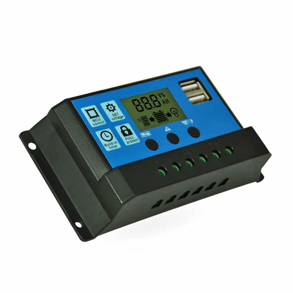 Универсальный контроллер солнечной панели 12V/24V с двойным USB для DIY