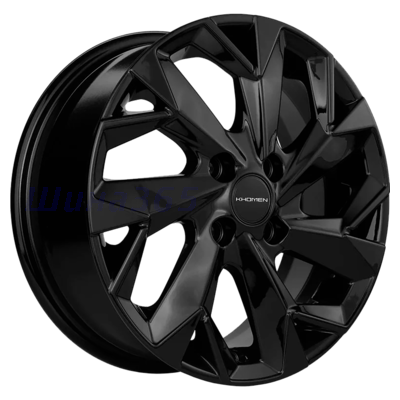 Литой колесный диск Khomen Wheels KHW1508 (Logan/Sandero) 6x15/4x100 ET40 D60,1 Black
