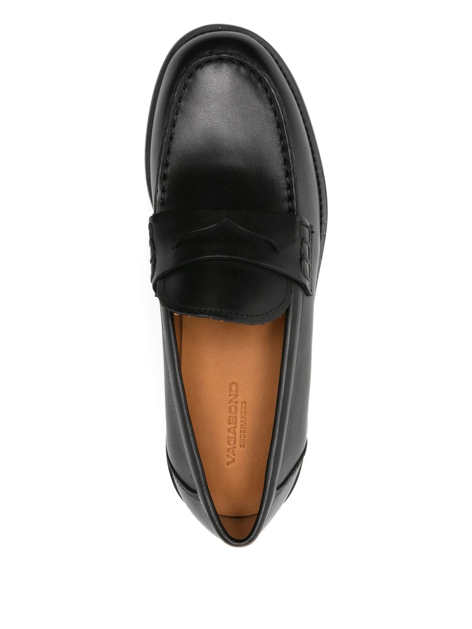 Лоферы VAGABOND Penny-strap loafers, размер 36, черный — фото 1