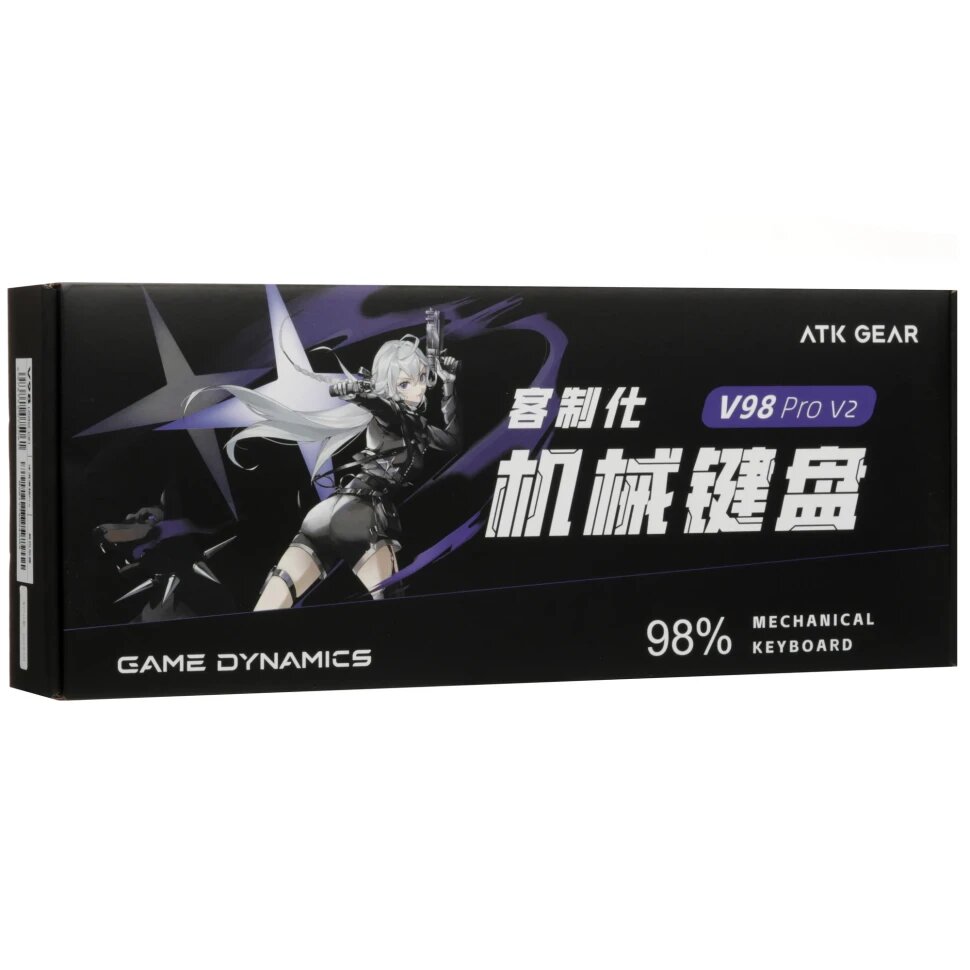 Клавиатура проводная + беспроводная VGN V98 Pro V2 Genji Numbani, черный, белый, зеленый