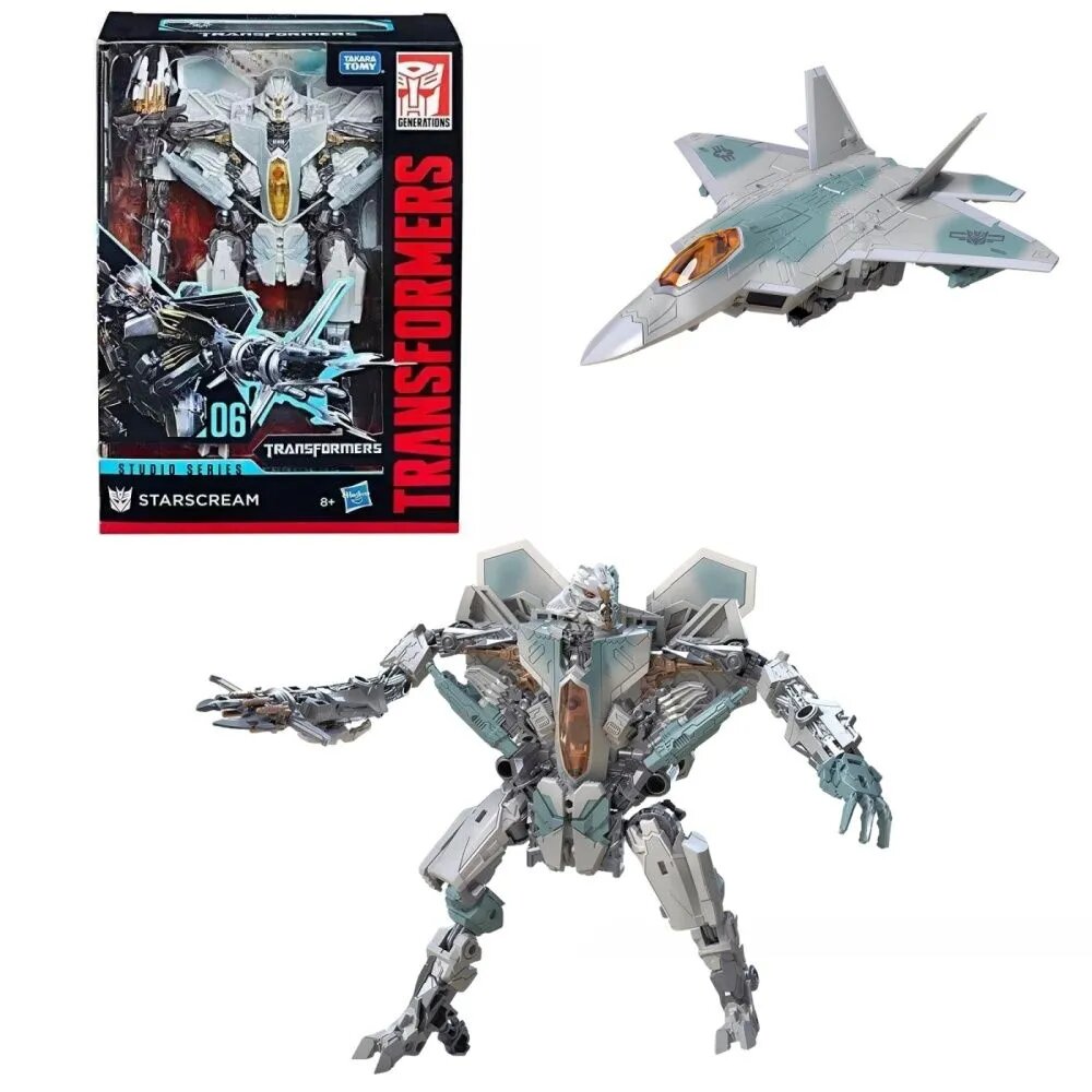Трансформеры Hasbro Игрушка Studio Series Voyager Transformers SS06 Starscream 6,5 дюйма (16,5 см) E0774