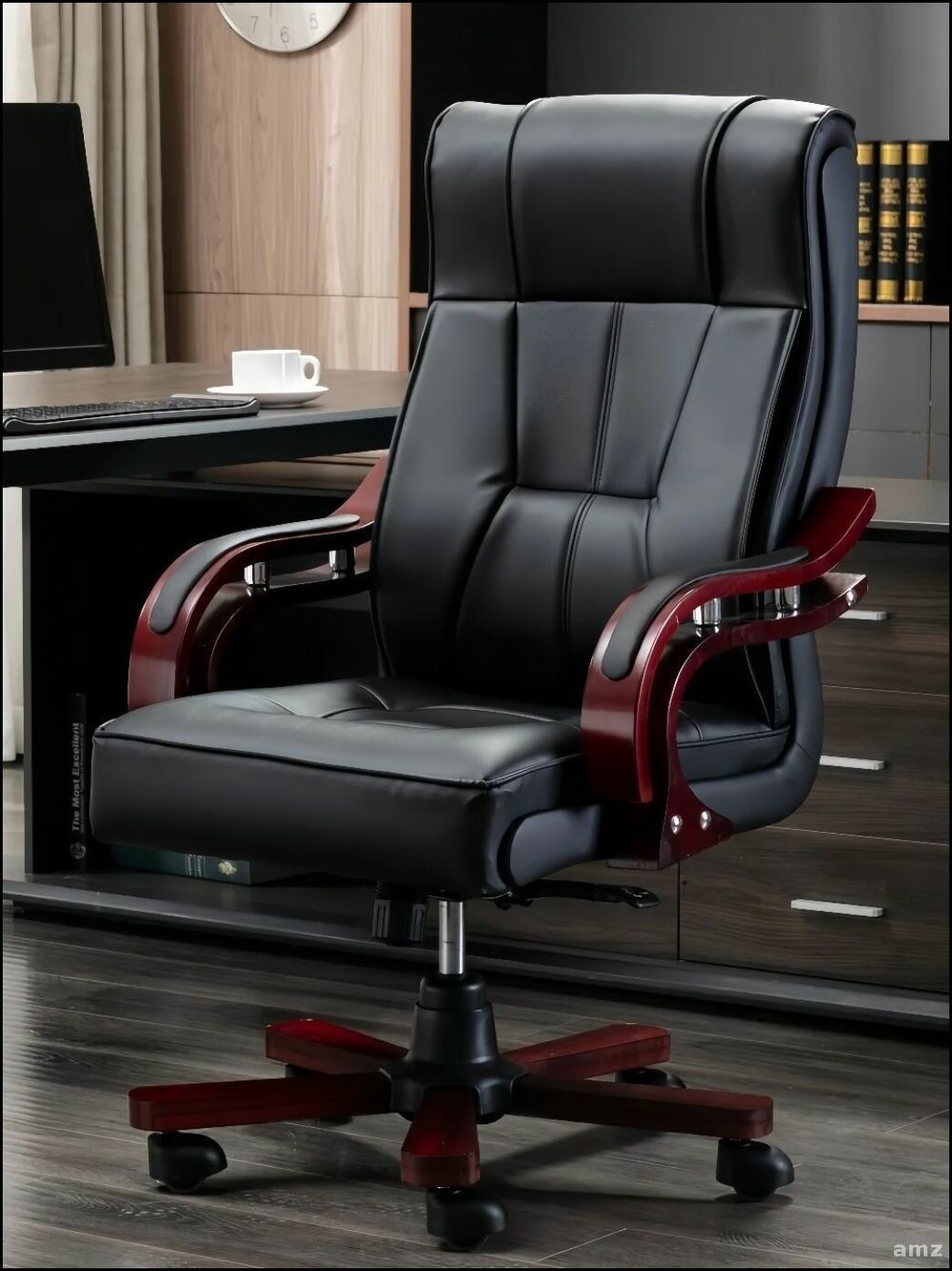 Кресло руководителя ONE BOSS с подножкой и массажем, офисный стул, кресло компьютерное