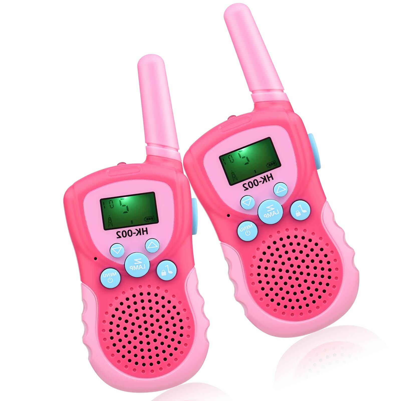 Радио-радиотелефон для детей, двухсторонняя связь, до 3 км, для игр на улице и в помещении, с ЖК-экраном и фонариком