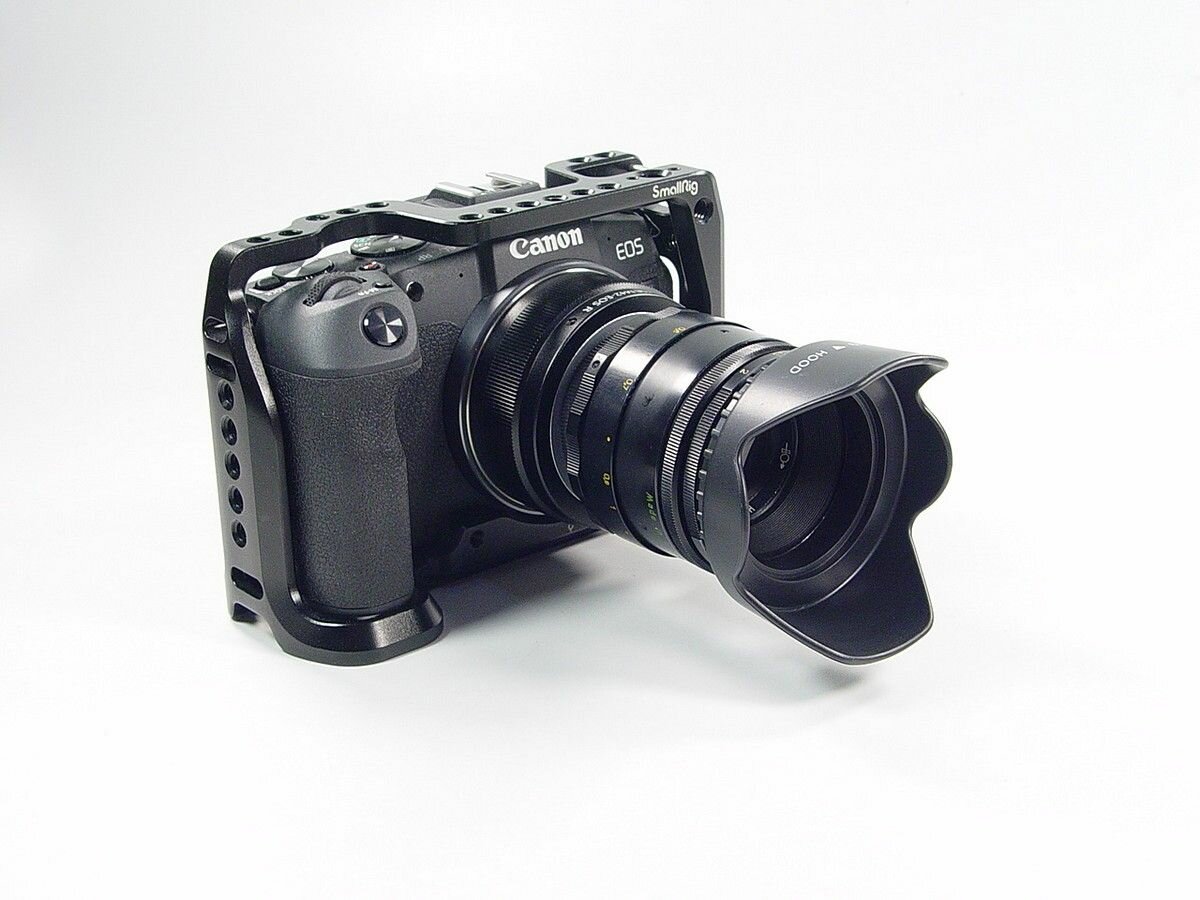 М42 и Canon EOS R RF. Крученое боке. Штатный и портретный объектив 58mm f/2 Гелиос 44М. Комплект.