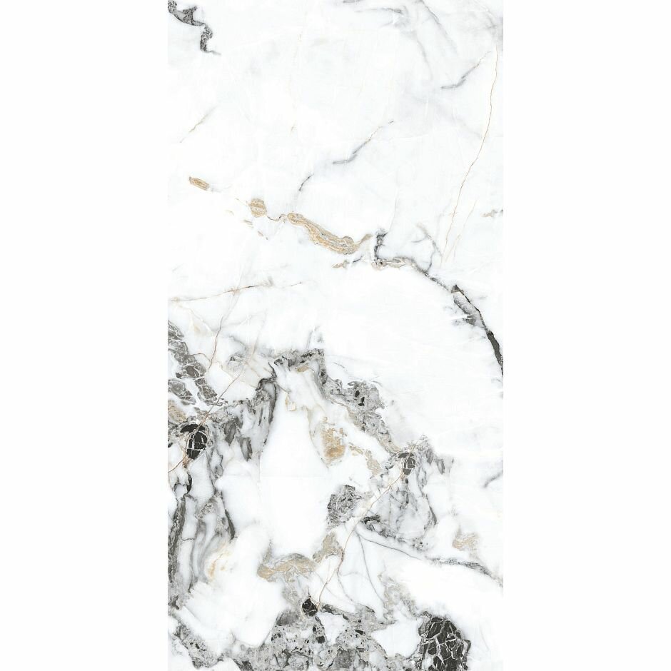 Керамогранит Basconi Home (Баскони Хоме) Bianco Gold Full Body-4 Polished Белый 60x120x0.8 см, BHW-0035-4 (1.44 м2)