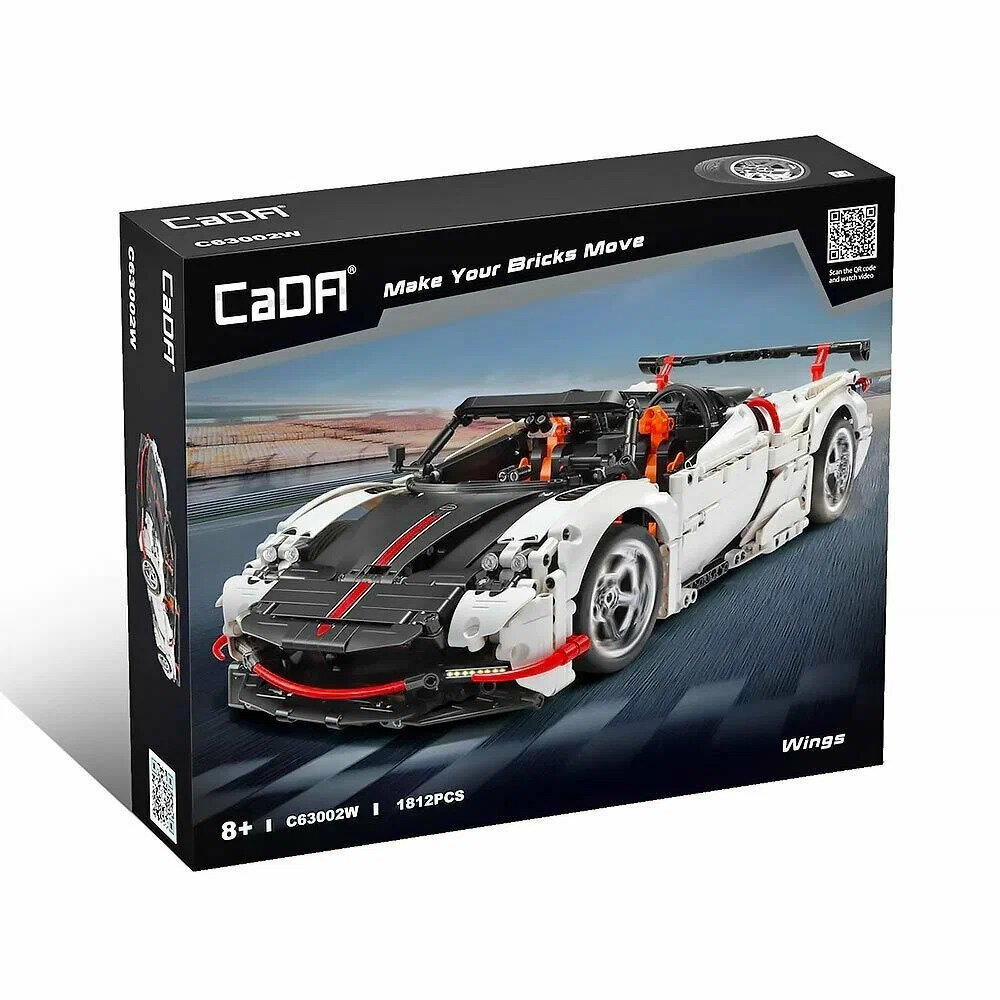 Конструктор CaDA "Спортивный автомобиль Wings", 1812 детали, 1:10, радиоуправляемый