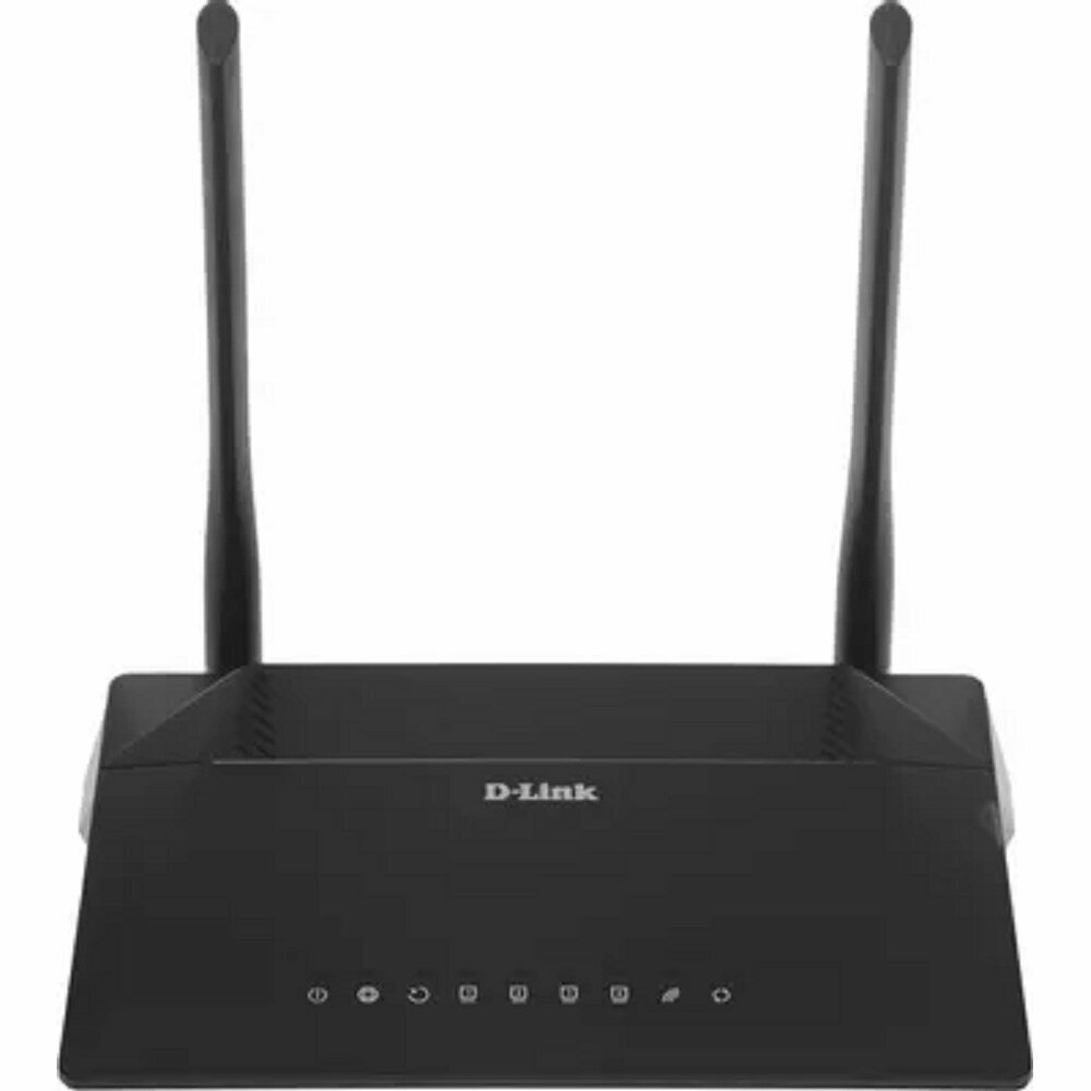 Wi-Fi Роутер D-Link DSL-224/R1A, 2.4ГГц N300, 1xDSL/ADSL2+, 4xRJ45 100Мбит/с