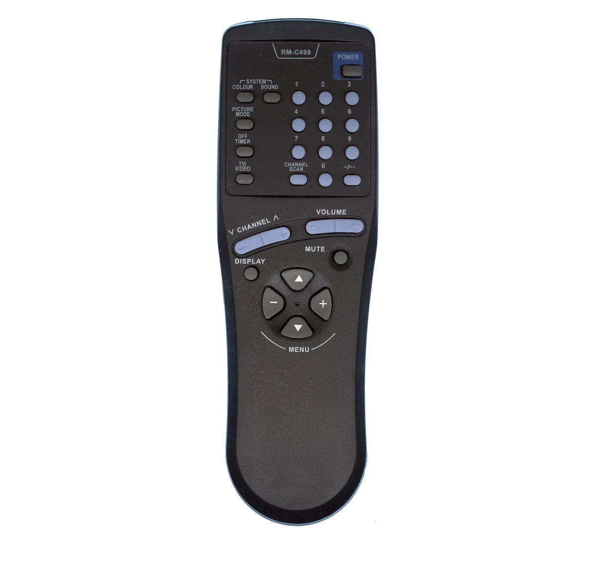 Пульт Huayu RM-C498, для телевизора, JVC, цвет чёрный, ИК-сигнал