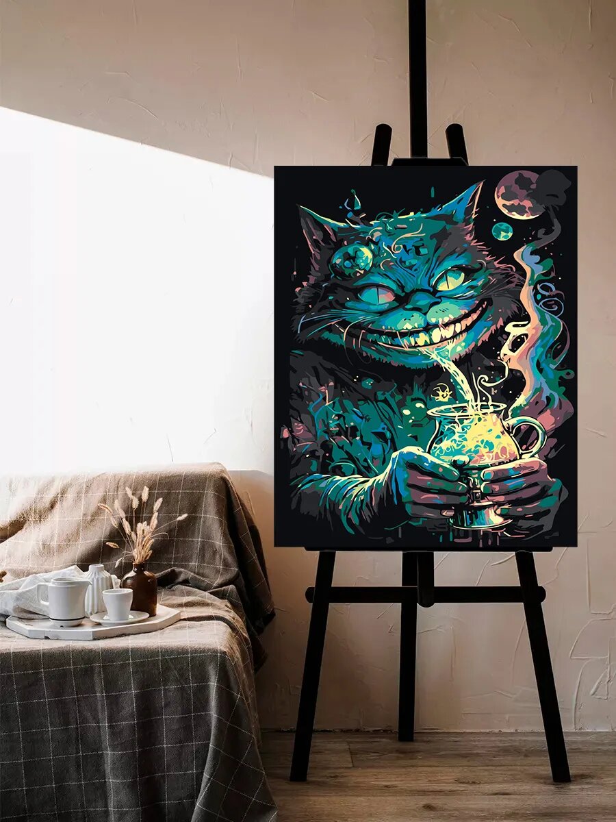 Картина по номерам Алиса в Стране Чудес Чеширский Кот