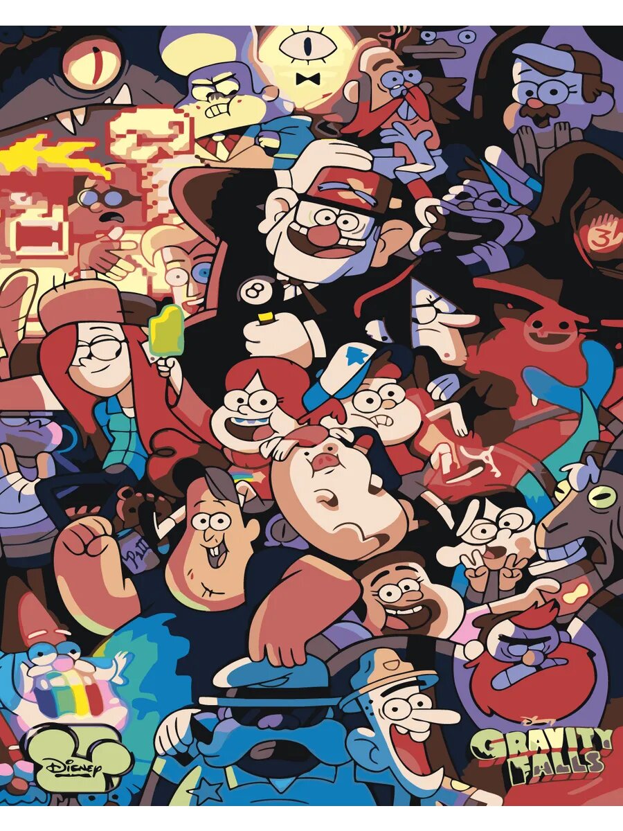 Картина по номерам Гравити Фолз Gravity Falls Мультсериал