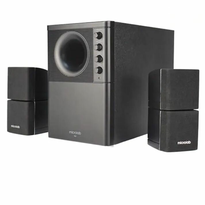 Колонки 2.1 Microlab X2BT (X2BT) черные - 46 Вт, Bluetooth, питание - сеть 220В