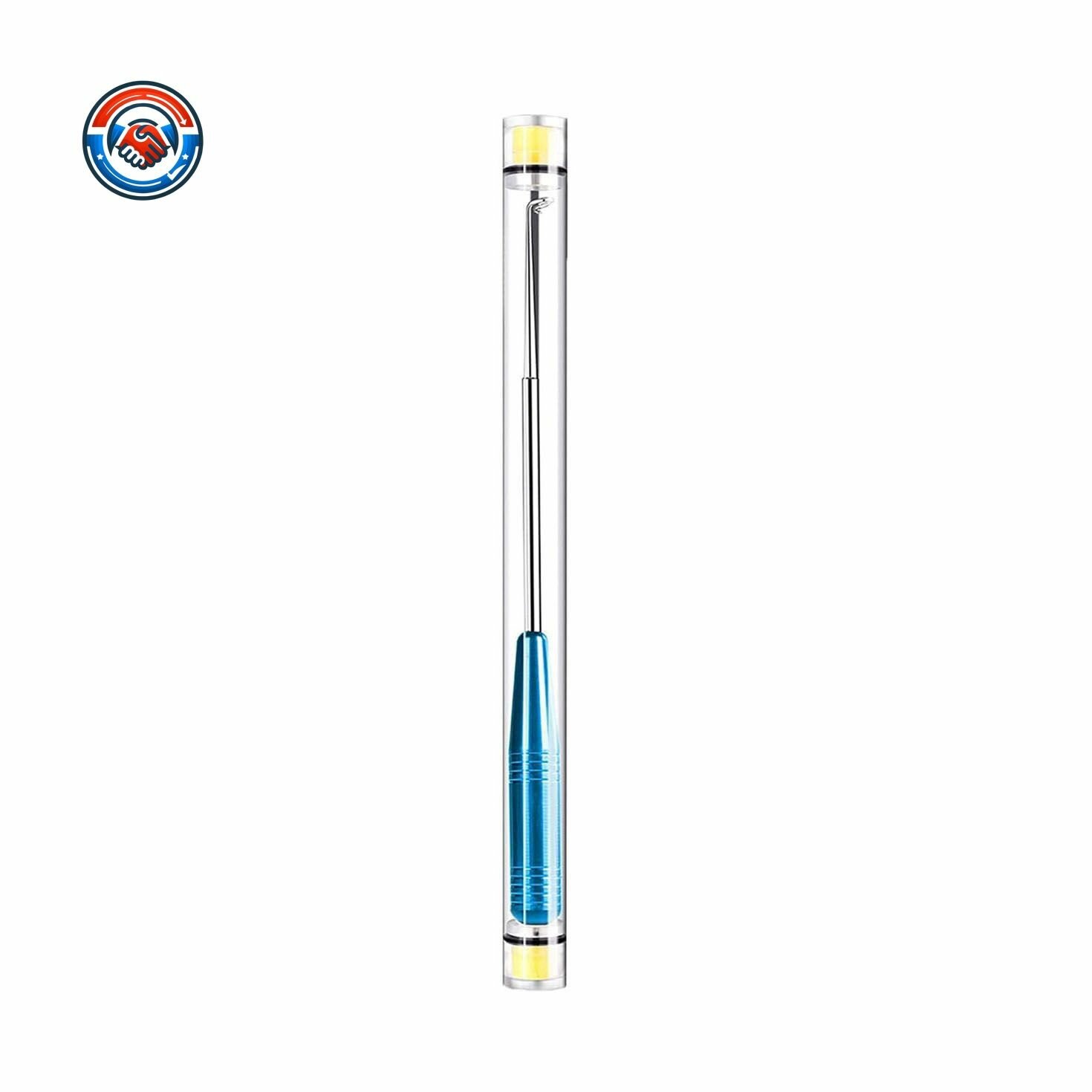 Набор рыболовных инструментов для безопасного извлечения крючков, спиральный экстрактор с магнитным дном, антикоррозийная сталь, удобная ручка, подходит для пресной и солёной воды