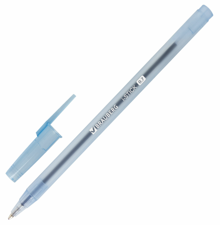 Шариковая ручка синяя 0,7 мм, i-STICK, Brauberg