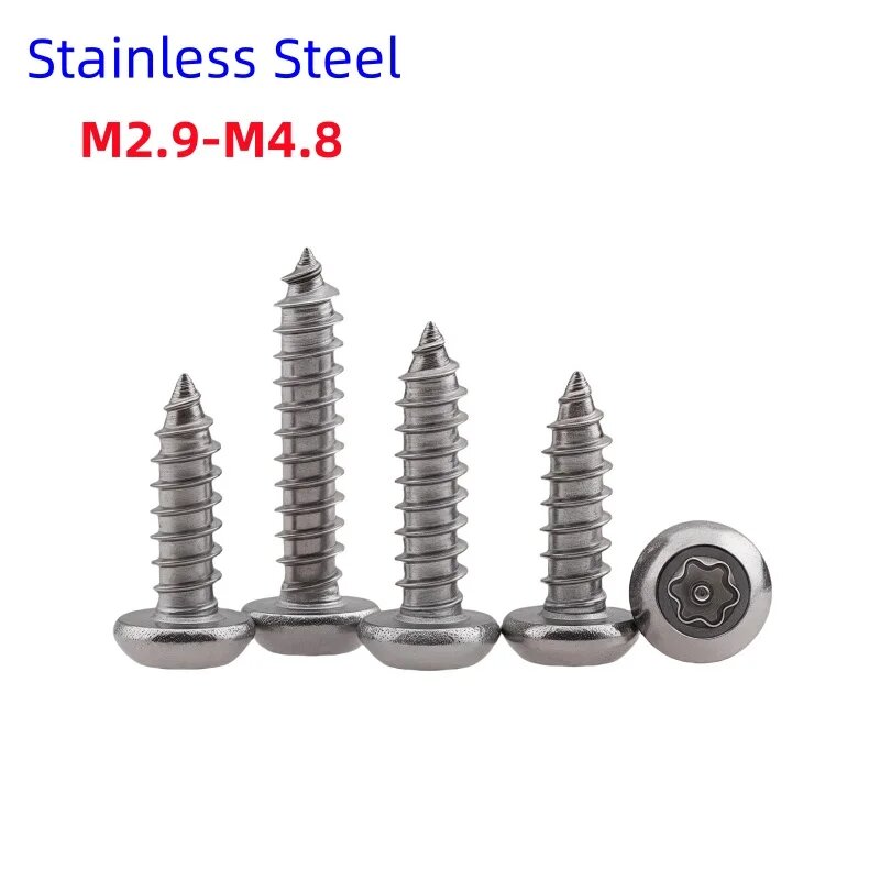 Антивандальные саморезы Torx из нержавеющей стали M2.9 M3.5 M3.9 M4.8 M4.8x16