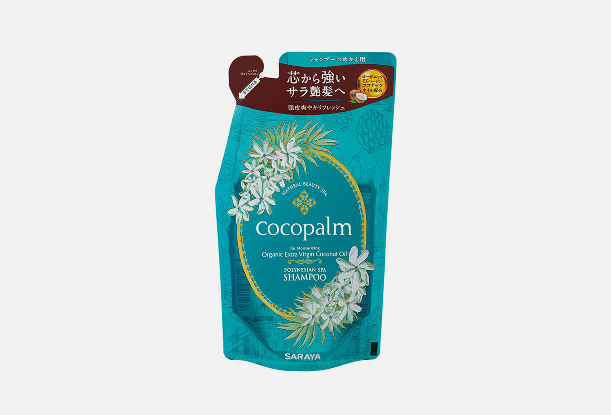 Спа-Шампунь для оздоровления волос и кожи головы COCOPALM Цветы Полинезии, сменный блок 380 мл