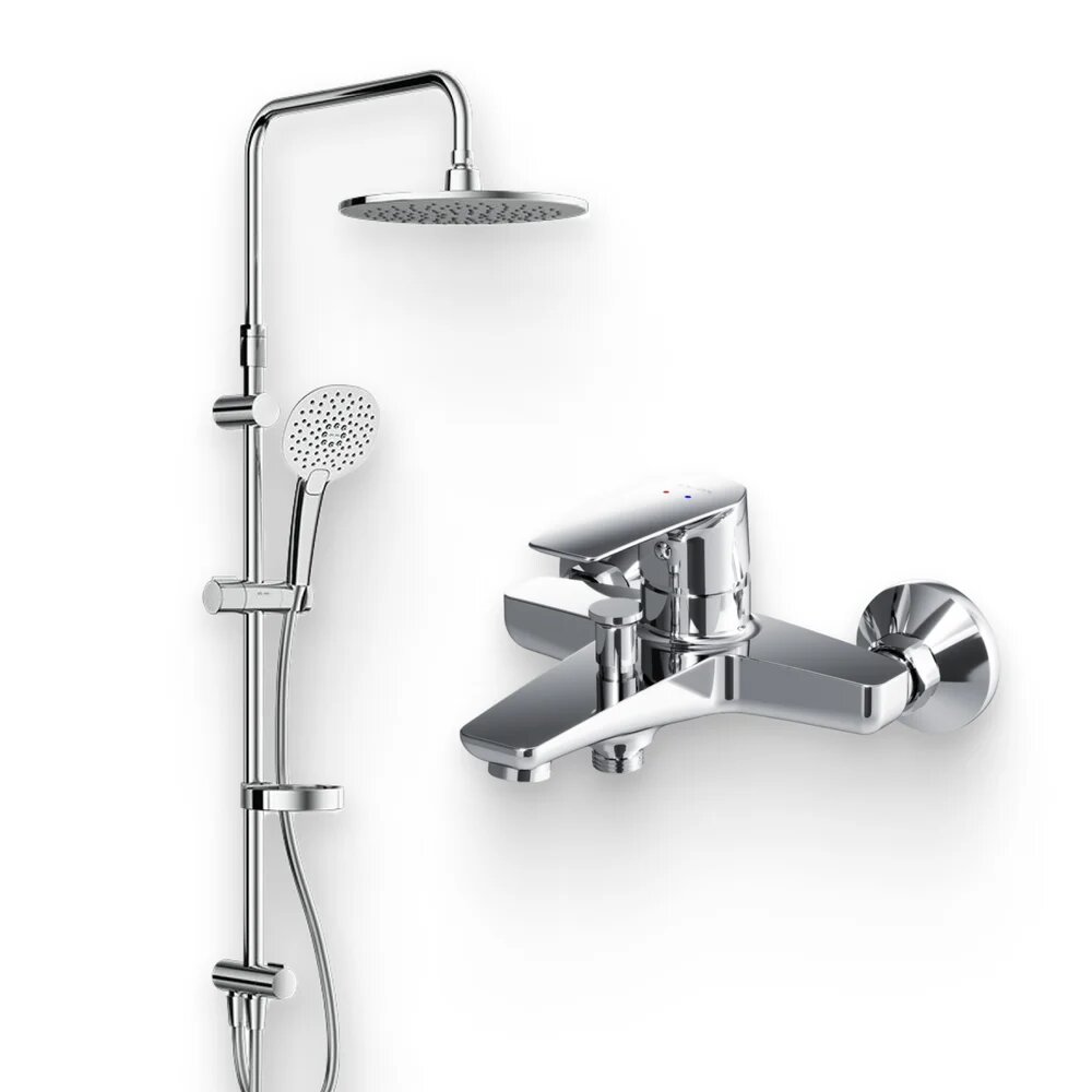 Душевой комплект Смеситель AM.PM Gem F90A10000 / Стойка Spirit V2.0 F0770A100