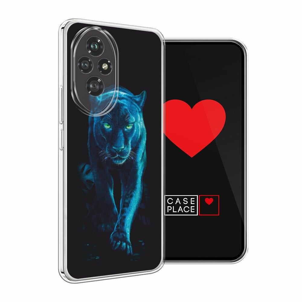 Чехол на Honor 200 / Хонор 200 с принтом "Пантера в лунном свете" — фото 1