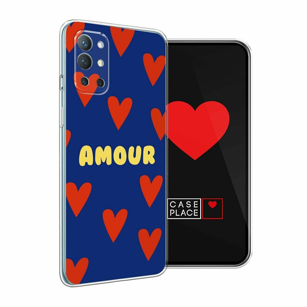 Чехол на OnePlus 9R / ВанПлас 9R с принтом "Amour art - 14 февраля" — фото 1