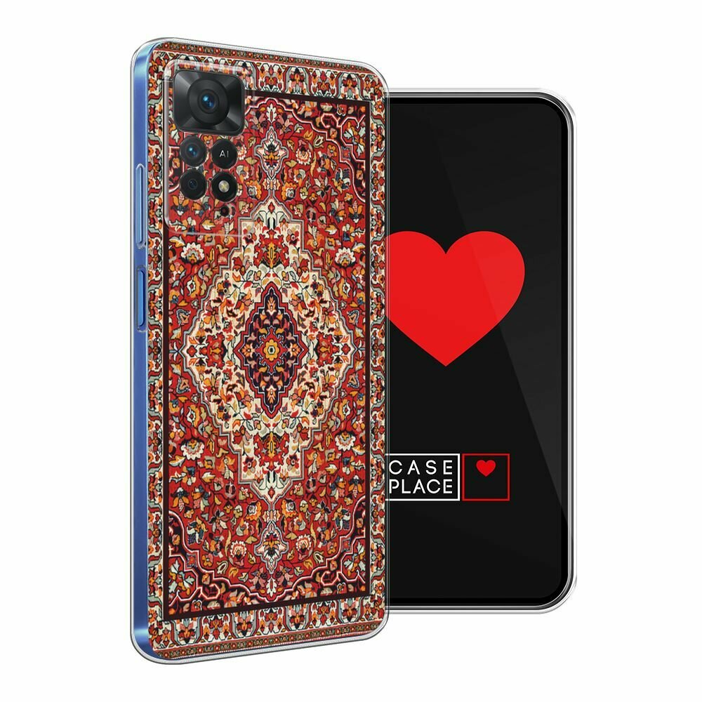Чехол на Xiaomi Redmi Note 11E Pro / Сяоми Редми Нот 11E Pro Про с принтом "Красный ковёр" — фото 1