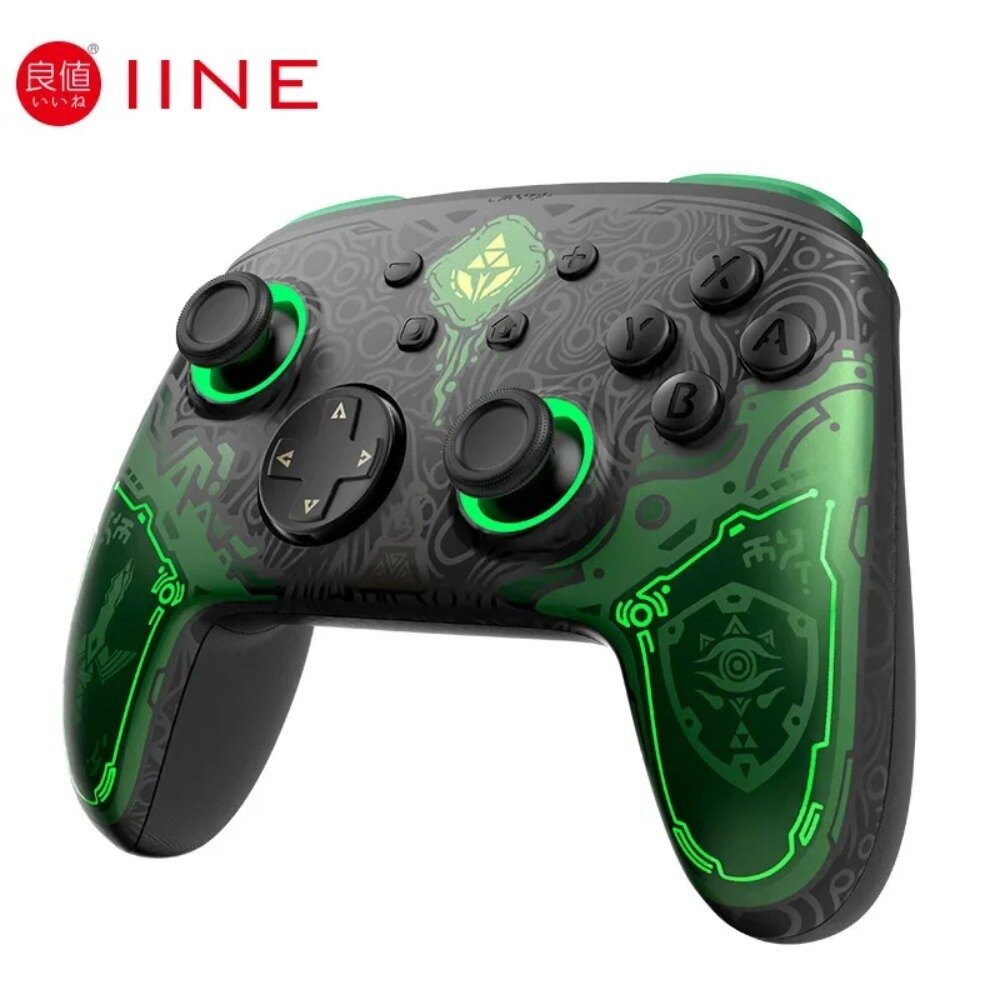 IINE L841 Контроллер Falcon Zelda Pro Поддерживает NFC-совместимый Nintendo Switch / Switch OLED / PC Steam